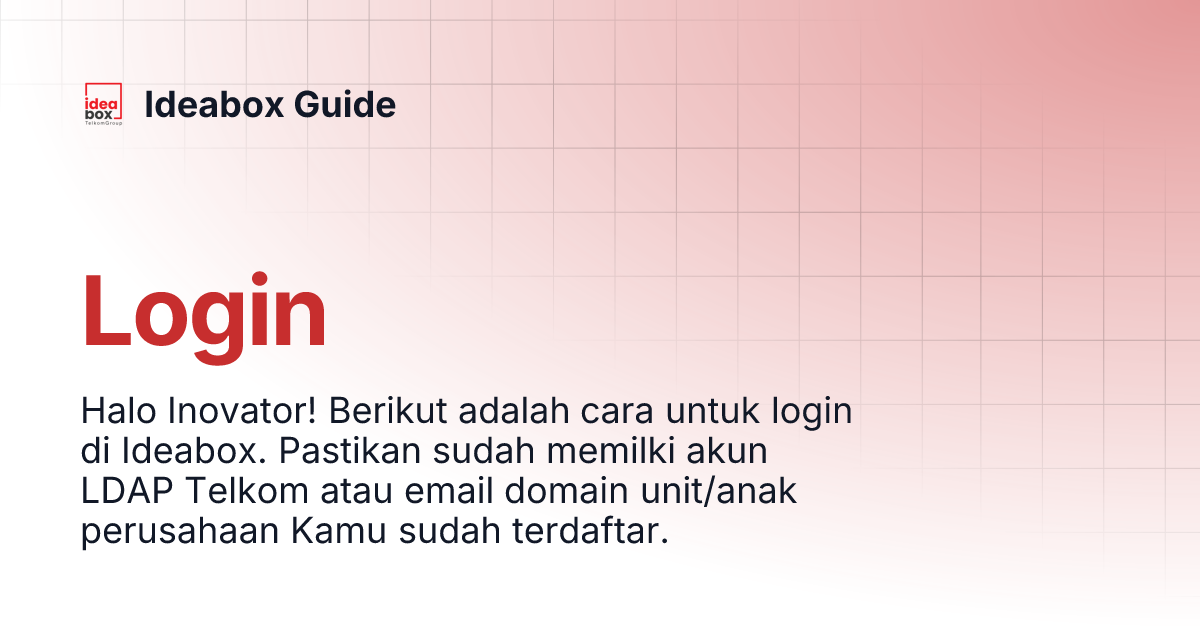 Login | Ideabox Guide